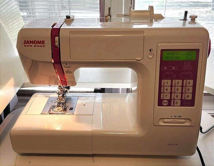 Janome DC5100 Sewing Machine with Foot Controller and Hard Cover ...