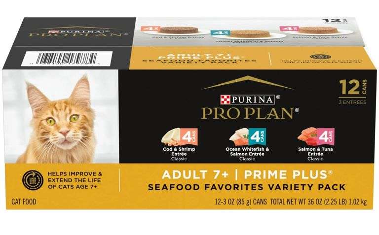 Purina Pro Plan Prime Plus Seafood Favorites Cat Food Variety Pack Best ...