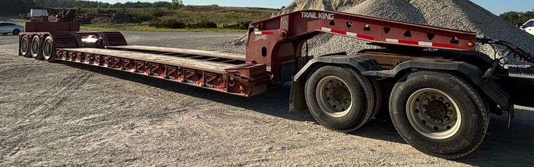 2013 Trail King TK110 Tri Axle Lowboy Trailer, READY TO WORK, ONE OWNER ...