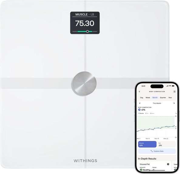 WITHINGS - Accurate Scale for Body Weight and Fat Percentage, Body ...