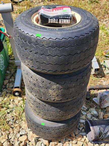 4 Tires with Rims and 13-Inch Inner Tube by HaulMaster - Metzger ...
