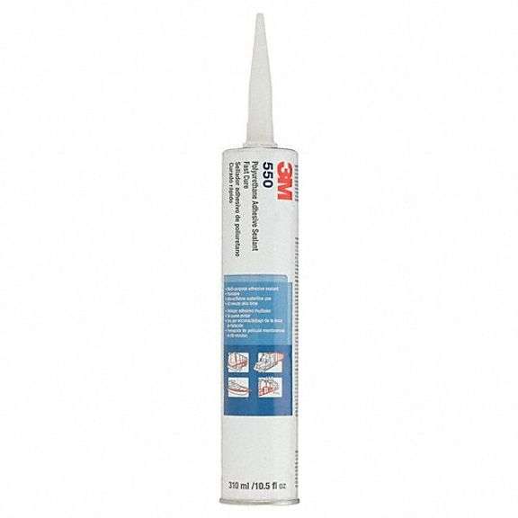 3M - 3M Polyurethane Adhesive Sealant: 550, Black, 10 oz Container Size, Cartridge - Metzger ...