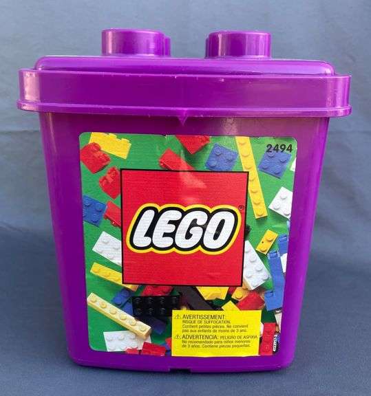 LEGO Purple Container with Bricks - Metzger Property Services, LLC