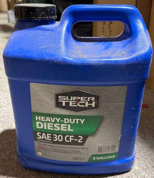 Super Tech Heavy-Duty Diesel Motor Oil SAE 30 CF-2, 2-Gallon Container ...