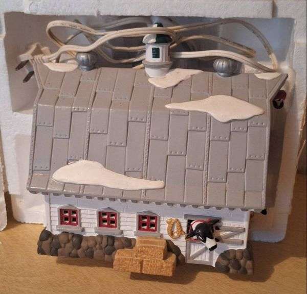 Dept 56 The Original Snow Village ‘Dairy Barn’ Hand Painted Ceramic ...