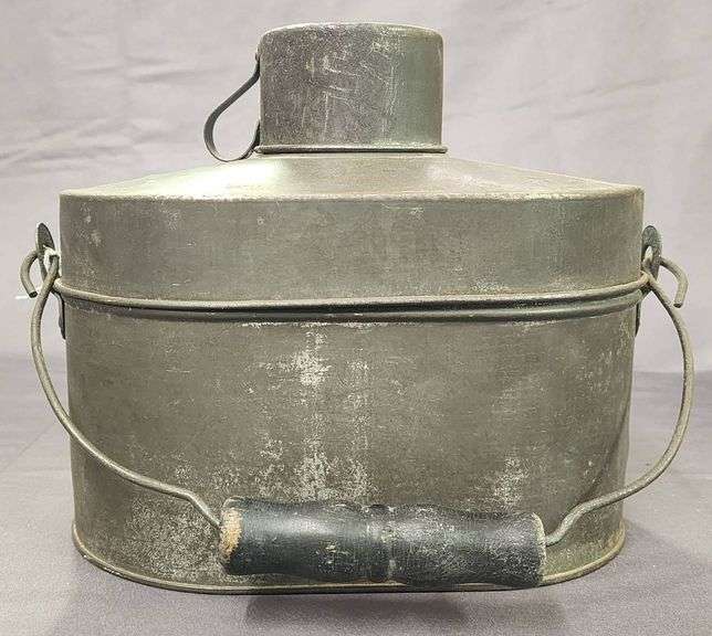 Metal Miner’s Lunch Bucket With Compartments and Cup - Metzger Property ...