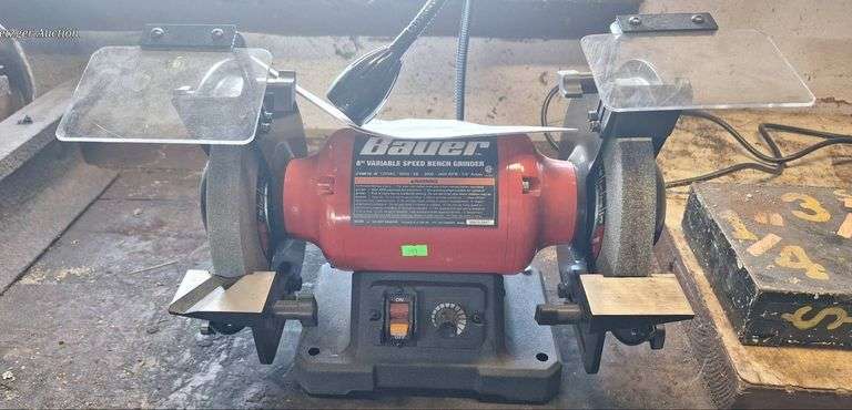 Bauer Variable Speed Bench Grinder with Manual 8″ - Metzger Property ...