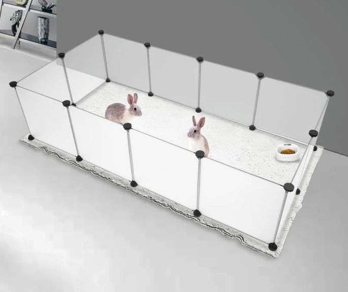 Modular Pet Playpen with Panels and Assembly Tools 28”L x 56”W x 14”H ...