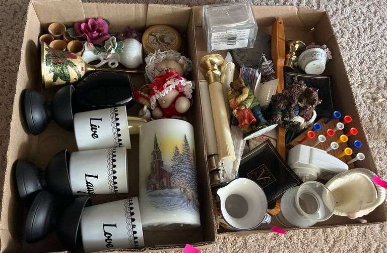 Household Items and Figurines Inc. Candles, Candle Holders, Vase and ...