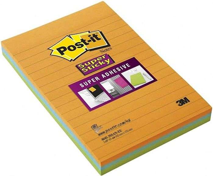 3M - 4 x 6 Assorted Colors Sticky Post-it Note - Metzger Property ...