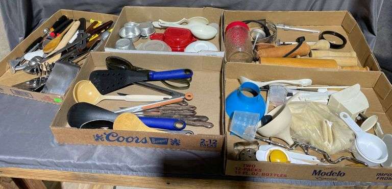 Kitchen Tools and Utensils in 5 Boxes - Metzger Property Services, LLC