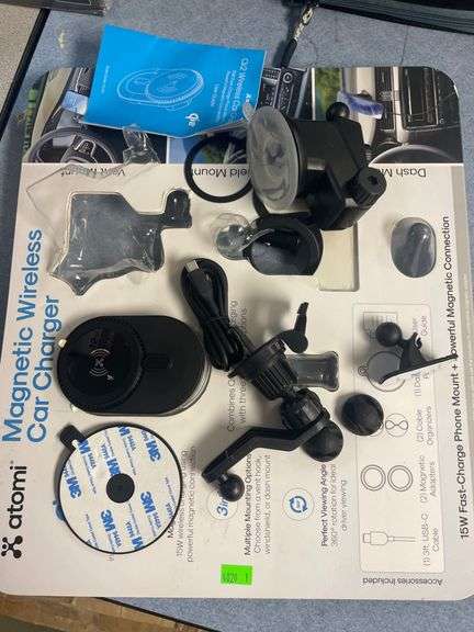 Atomi Magnetic Wireless Car Charger with 15W Fast Charge - Metzger ...