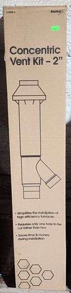 Concentric Vent Kit for High Efficiency Furnaces, 2″ - Metzger Property ...