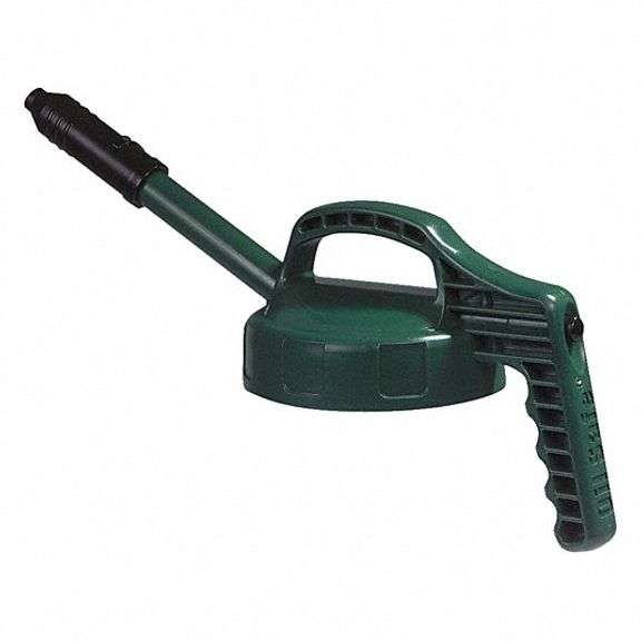 OIL SAFE - OIL SAFE Stretch Spout Lid: Rigid, 8 in Spout Lg, 1/2 in ...
