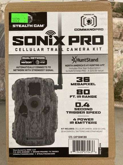 Stealth Cam Command Pro Sonix Pro Cellular Trail Camera Kit-batteries ...