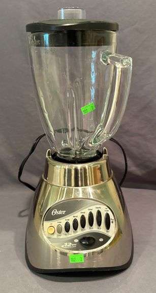 Oster 12-Speed Blender with Glass Pitcher and Stainless Steel Base ...