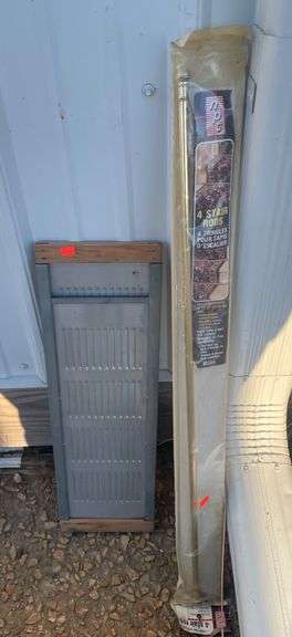 Metal Vent Cover with Wood Trim and Packaged Stair Rods - Metzger ...