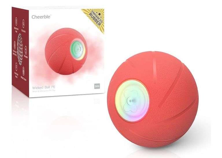 Cheerble Wicked Ball Interactive Pet Toy with LED Lights - Metzger ...