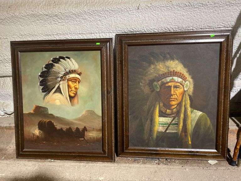 Framed Prints Featuring Indigenous Figures 25”x29.5” - Metzger Property ...