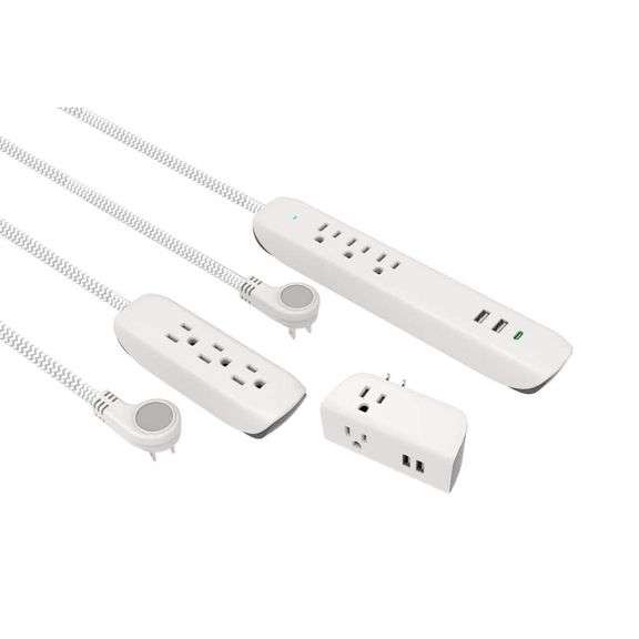COMMERCIAL ELECTRIC - 4 ft. Multiple Outlet and Wall Mounted Surge ...