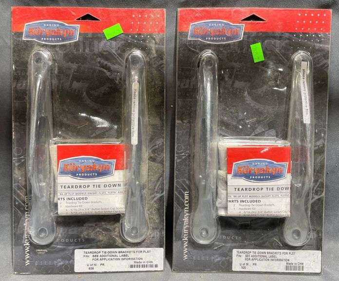 Two Kuryakyn Teardrop Tie Down Brackets, Packs of 2 - Metzger Property ...