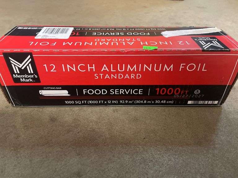 12 Inch Aluminum Foil Roll by Member’s Mark – 1000 ft - Metzger ...