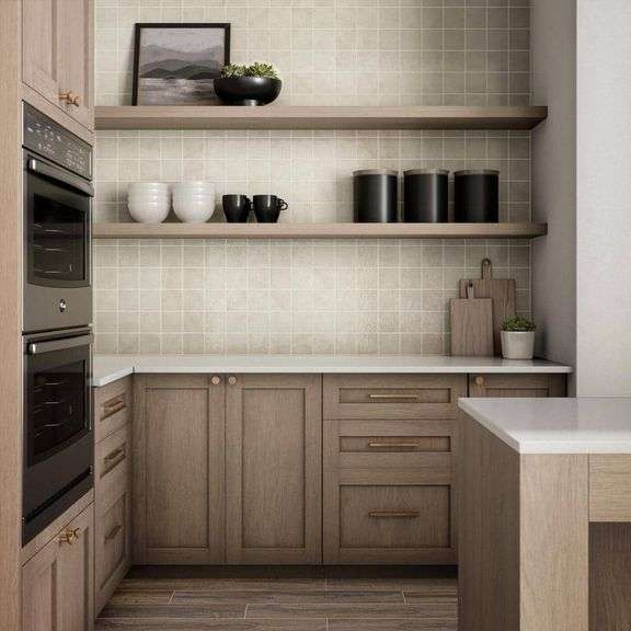 DALTILE - LuxeCraft Lunar White 4 in. x 4 in. Glazed Ceramic Wall Tile ...