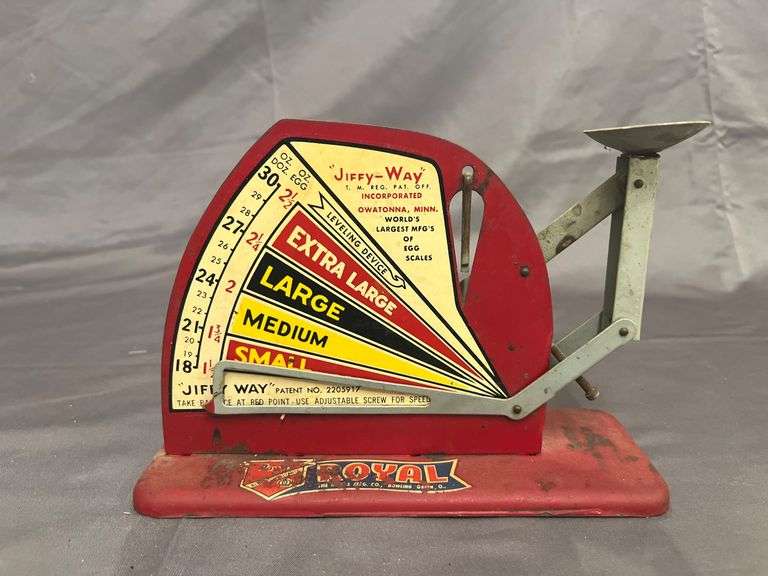 Jiffy-Way Egg Grading Scale with Red Finish and Royal Label - Metzger ...