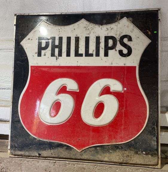 Phillips 66 Gas Station Double-Sided Sign 61”x61” - Metzger Property ...