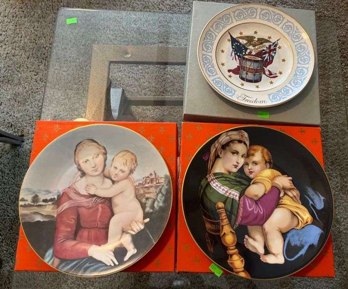 3 Collector Plates Inc. Raphael Madonna & Child, Cowper Madonna, Avon ...