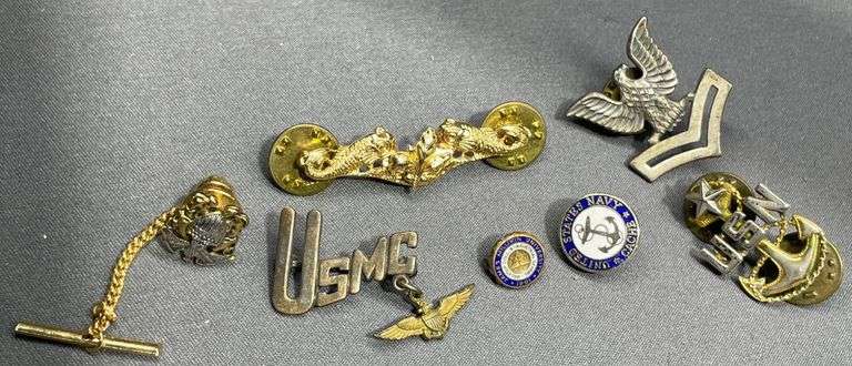 7 U.S. Military Pins and Insignias - Metzger Property Services, LLC