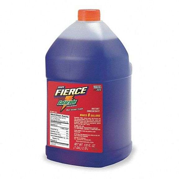 GATORADE - GATORADE Sports Drink Mix: Fierce Grape, Bulk, 1 gal ...