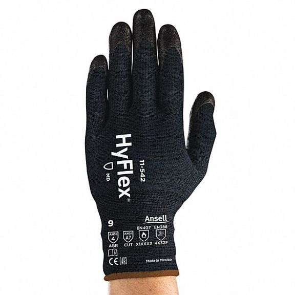 HYFLEX - VF,Cut/Ht Res Glove,6,Blk,65DF74,PR (12PR) - Metzger Property ...