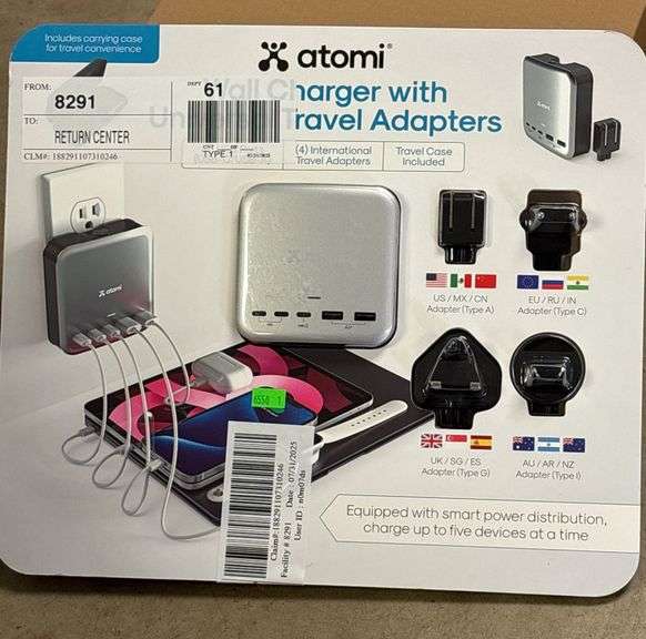 Atomi Charger with Travel Adapters for 5 Devices - Metzger Property ...