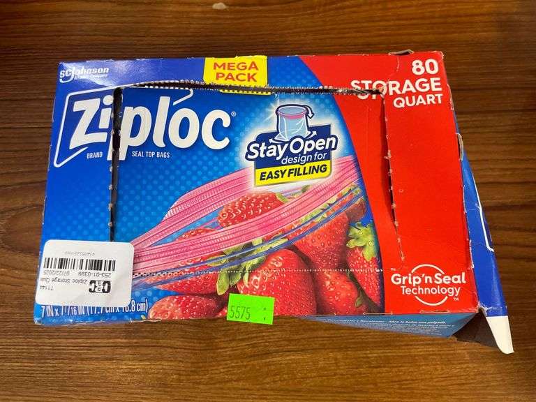 Ziploc Mega Pack Storage Quart Bags, 80-Count - Metzger Property ...