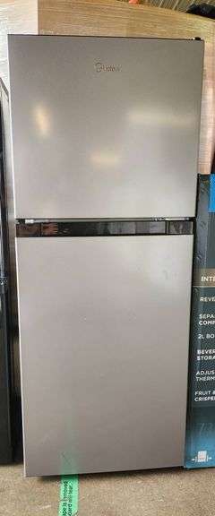 Midea 4.5 Cu. ft. Compact Refrigerator 2 Door with Freezer,5 Adjustable ...