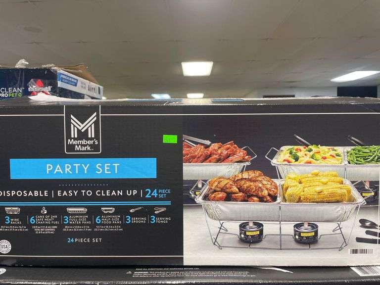 Member’s Mark Disposable Party Set with Serving Utensils, 24-Piece ...