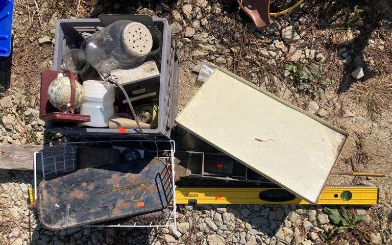 Utility Items Inc. Yellow Level, Metal Containers, and Floral Trays ...