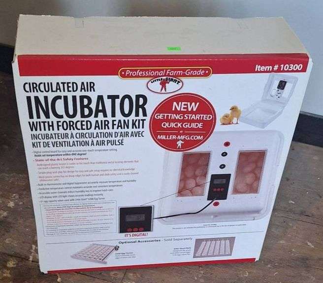 Circulated Air Incubator with Forced Air Fan Kit, Model #10300 ...