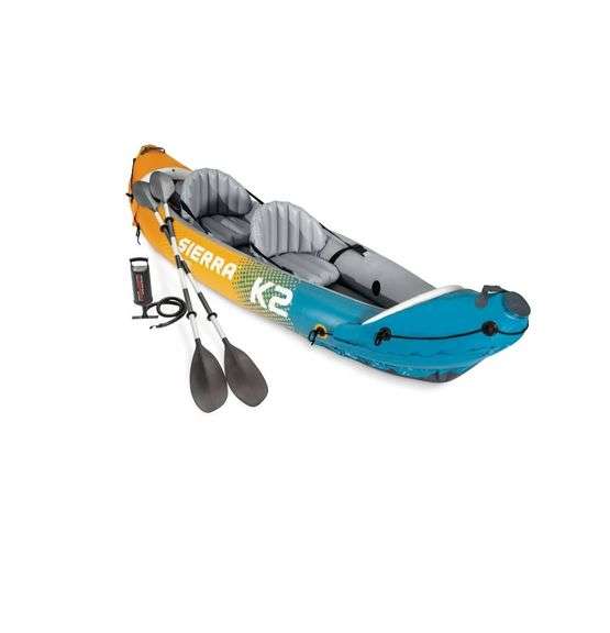 Intex Sierra K2 2-Person Inflatable Kayak with Accessory Kit and hand ...