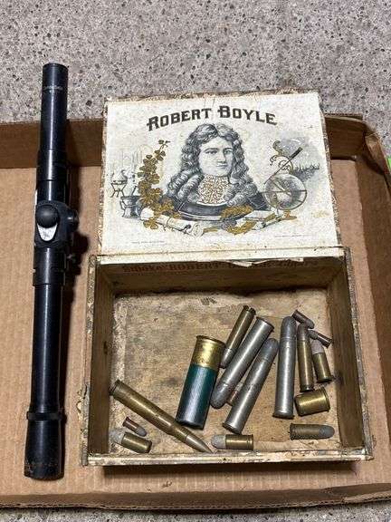 Springfield 4x Scope with Robert Boyle Cigar Box and Assorted ...
