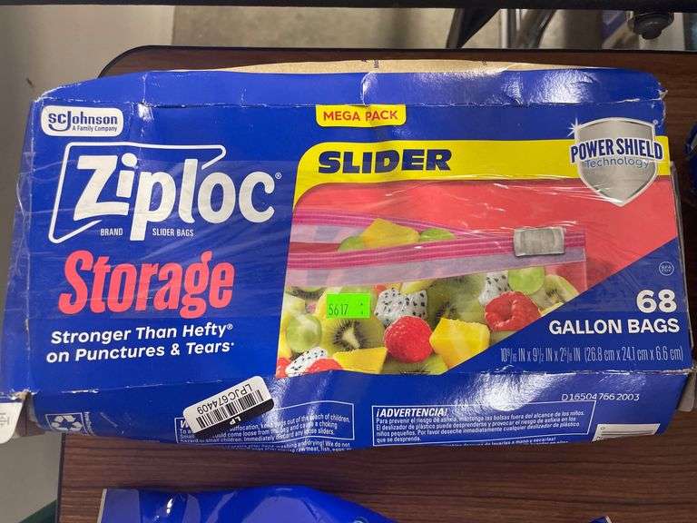 Ziploc Storage Slider Bags Mega Pack – 68 Gallon Bags - Metzger ...