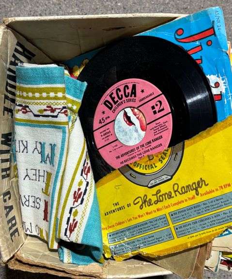 Vinyl Records with Booklets & Kitchen Towel - Metzger Property Services ...