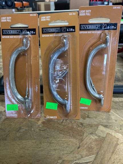 Everbilt Light Duty Door Pull Handles, 4-7/8 in., Galvanized (3 Pack ...