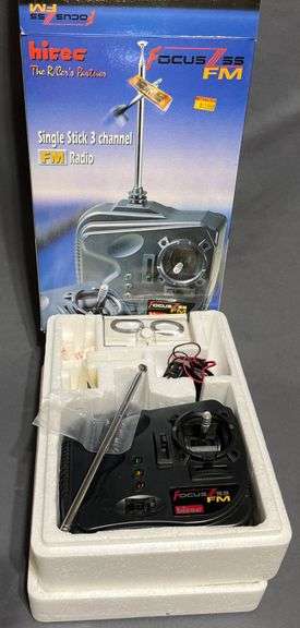 Hitec Focus 3SS FM Single Stick 3-Channel Radio Control System ...