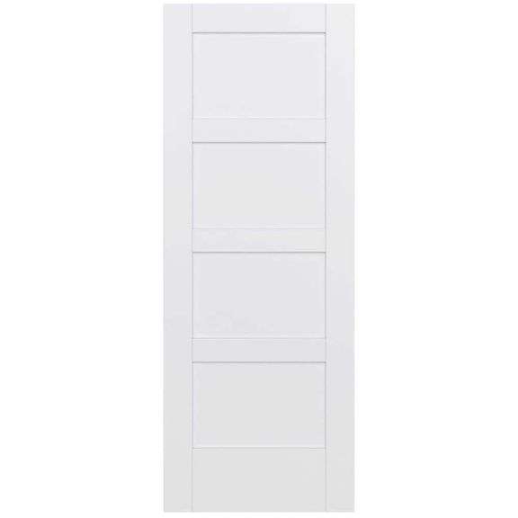 JELD-WEN - 32 in. x 80 in. MODA Primed PMP1044 Solid Core Wood Interior ...