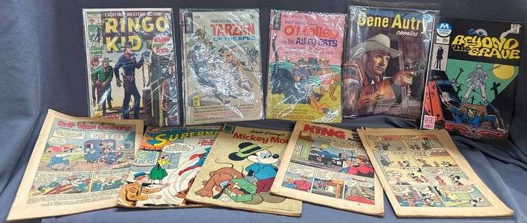 10 Comics Including “Gene Autry”, “Mickey Mouse” & “Superman”, Price ...