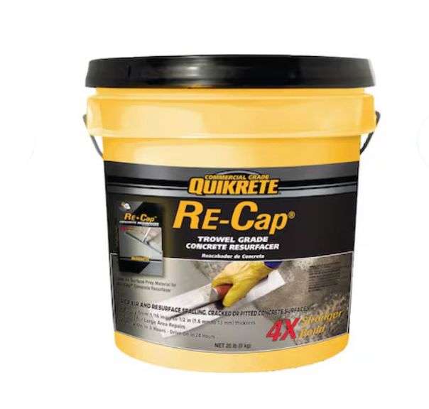 QUIKRETE Trowel Grade Re-Cap 20-lb Concrete Resurfacer - Metzger ...