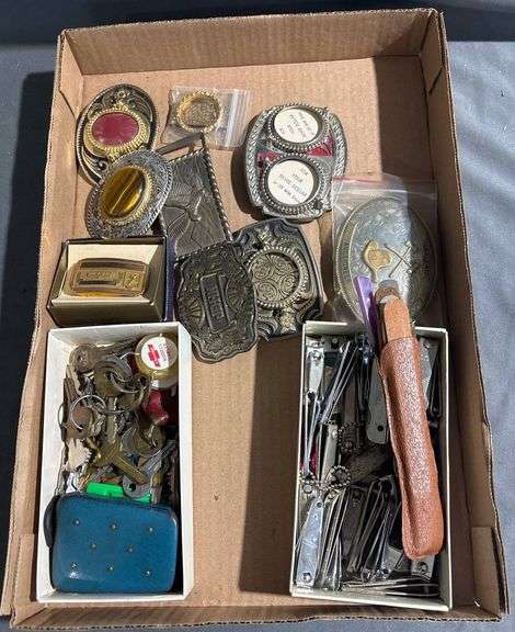 Buckles, Keys, Multi-Tools, and Knife with Sheath - Metzger Property ...