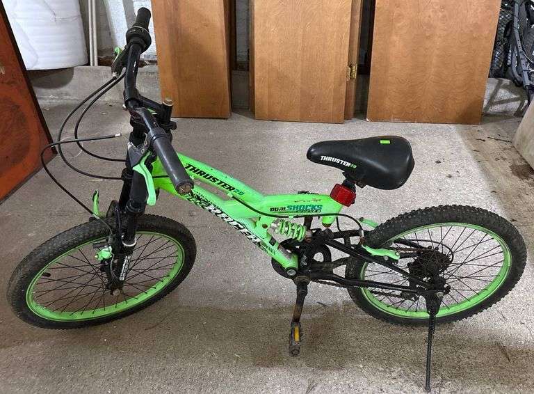 Thruster Dual-Shock Bike with Green Frame 20” - Metzger Property ...